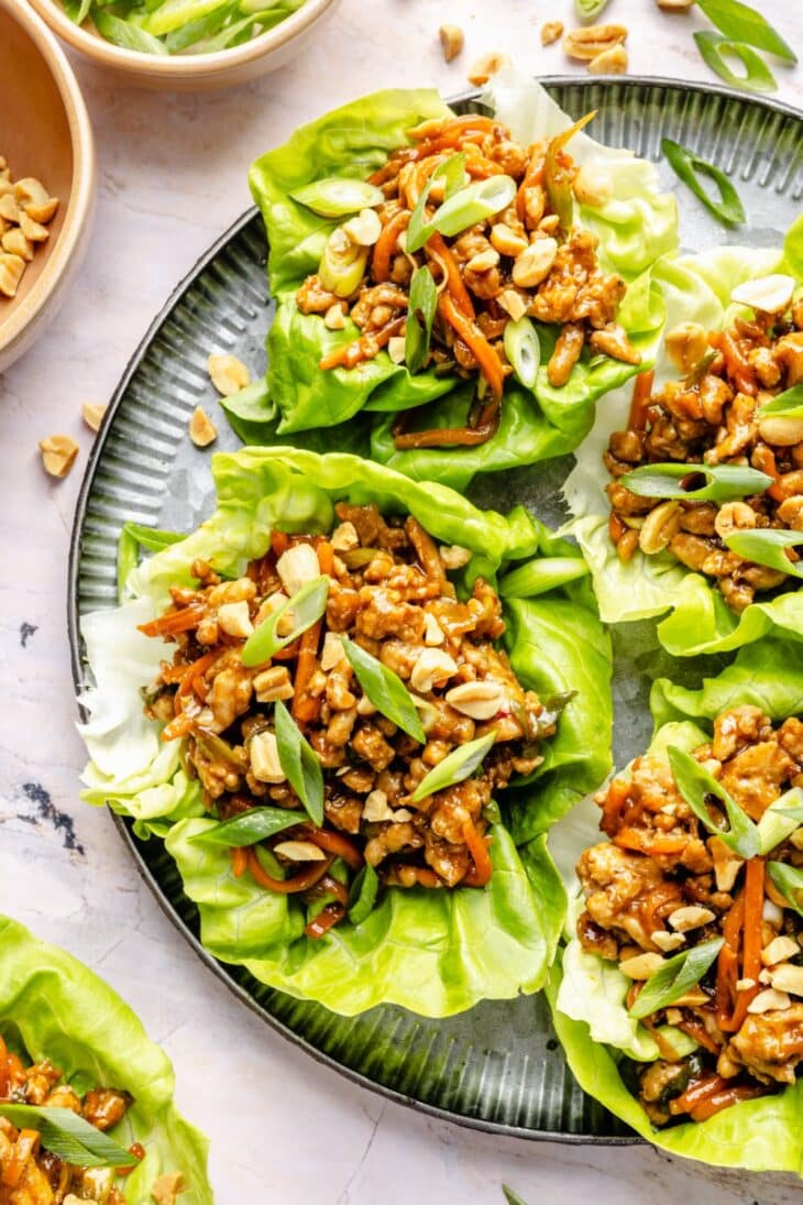 Thai Chicken Lettuce Wraps - Coconuts & Kettlebells