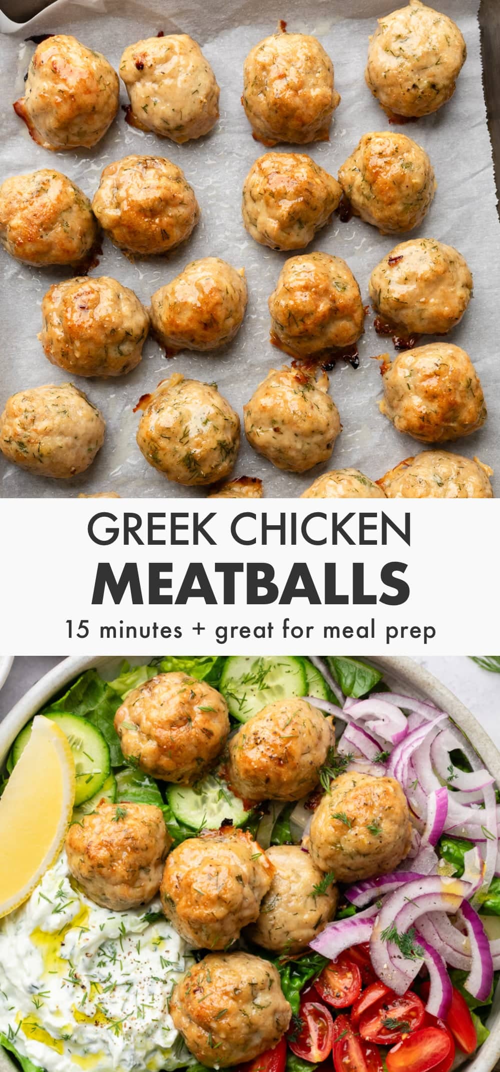 Greek Chicken Meatballs - Coconuts & Kettlebells