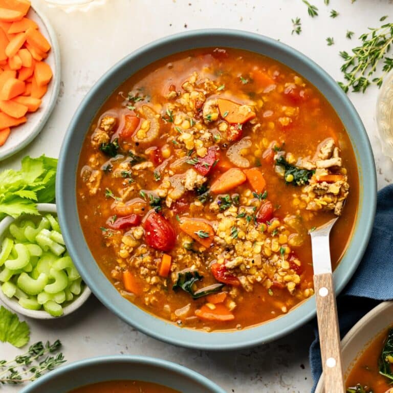 Turkey Lentil Soup - Coconuts & Kettlebells
